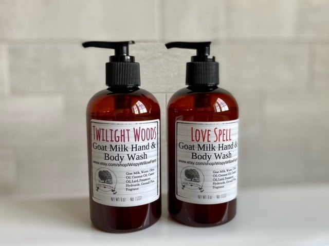 Goat Milk Hand & Body Wash Liquid Soap - Etsy