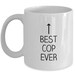 Cop Gift, Cop, Best Cop Ever, Police Officer, Coffee Mugs Tea Cup ...