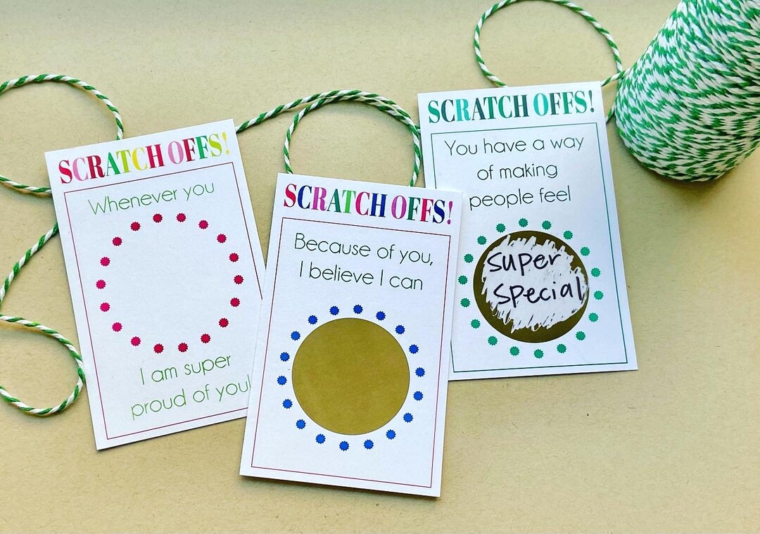 Scratch-off Kindness Cards, Random Acts, Lunch Box Cards, Kindness ...