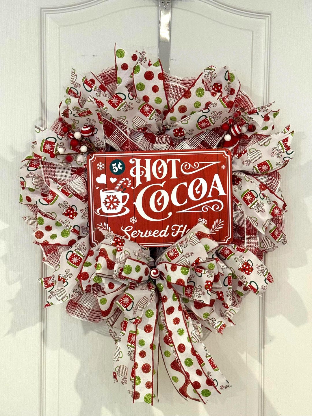 Hot Cocoa Pancake Wreath (fits Between Front Door and Storm Door) - Etsy