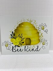 Bee Kind Sign Wooden Bee Sign Home Décor Bee Kind Décor - Etsy