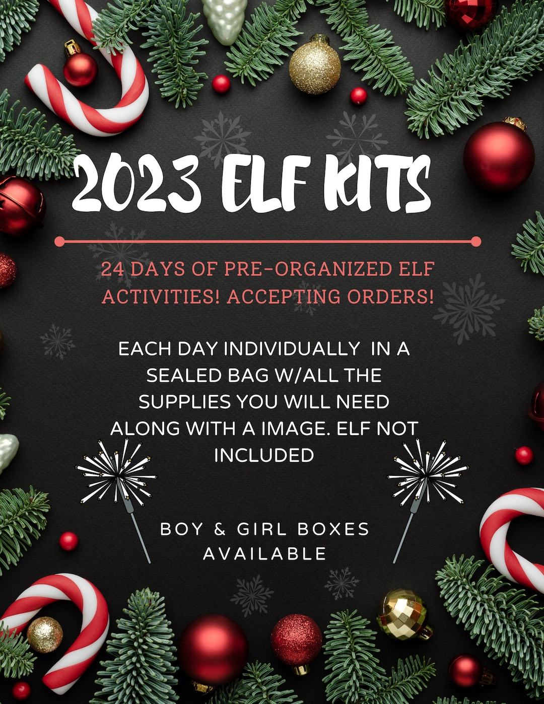 2023 Elf Kits-new Elf Antics Individually Packaged - Etsy