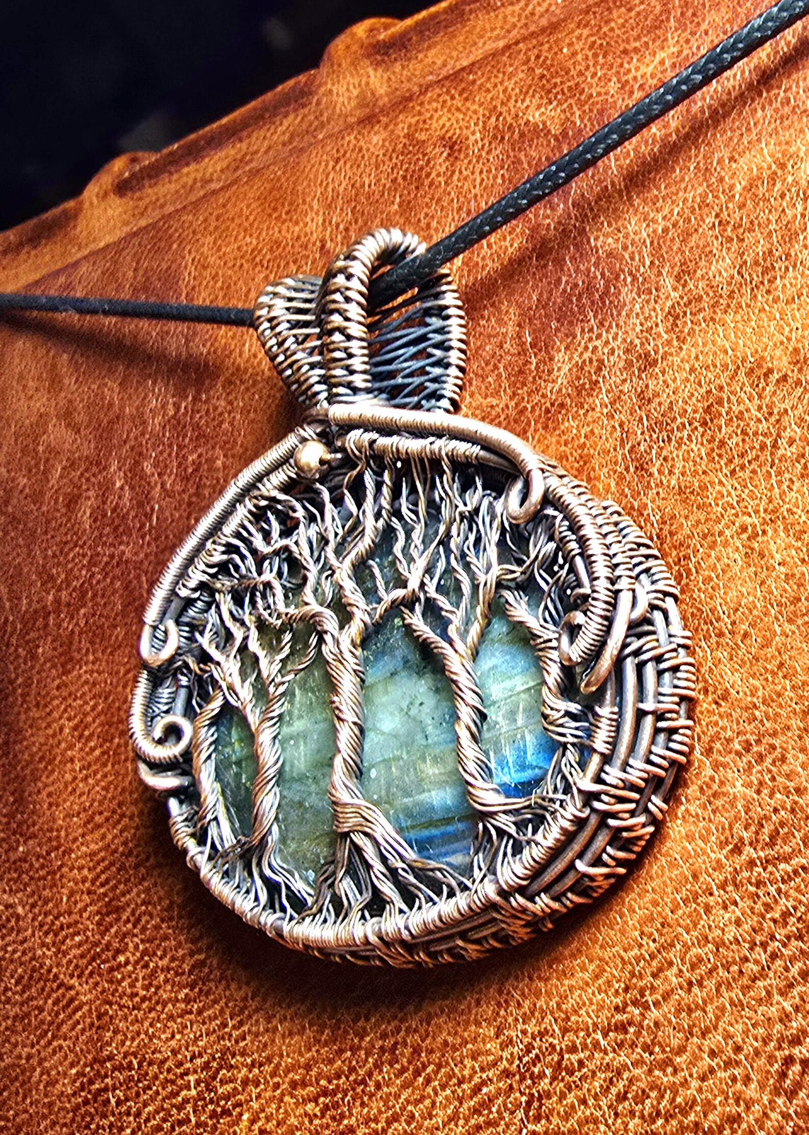 Labradorite Trees Pendant - Etsy