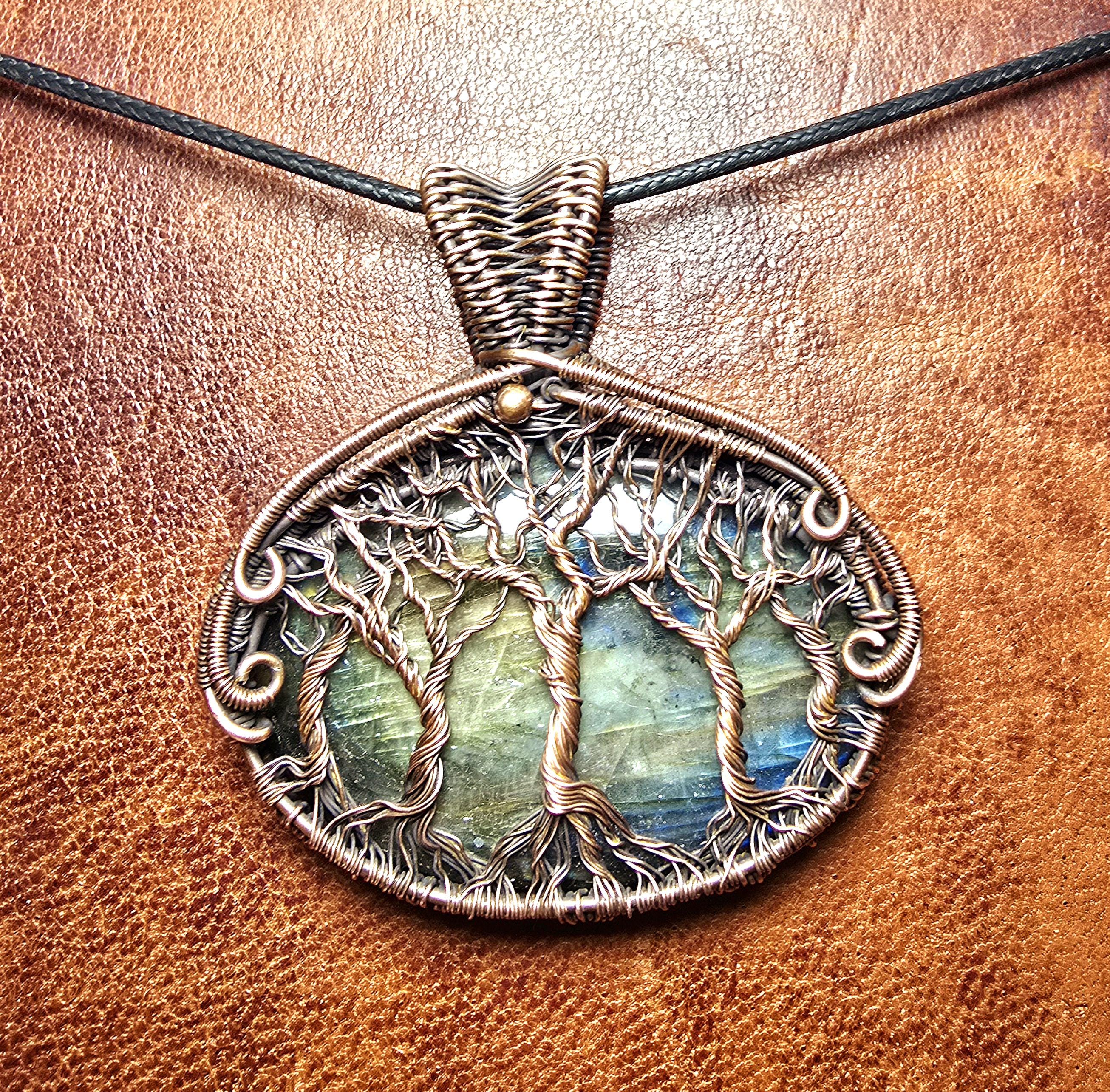 Labradorite Trees Pendant - Etsy