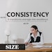 Consistency Motivational Wall Decal Sticker Quote for Home - Etsy