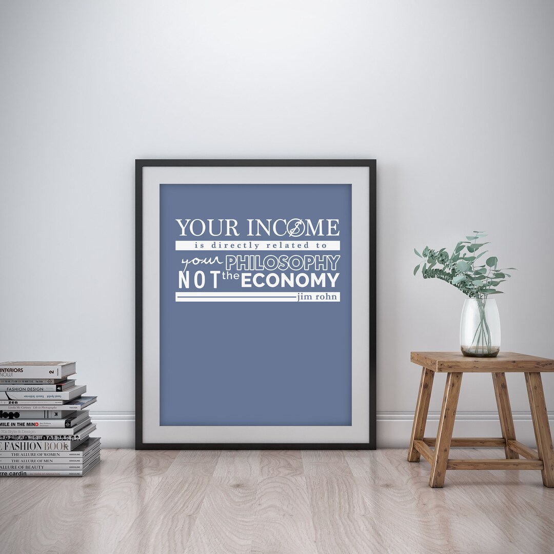 Jim Rohn Inspirational Wall Art Motivational Quote Art Print Poster ...