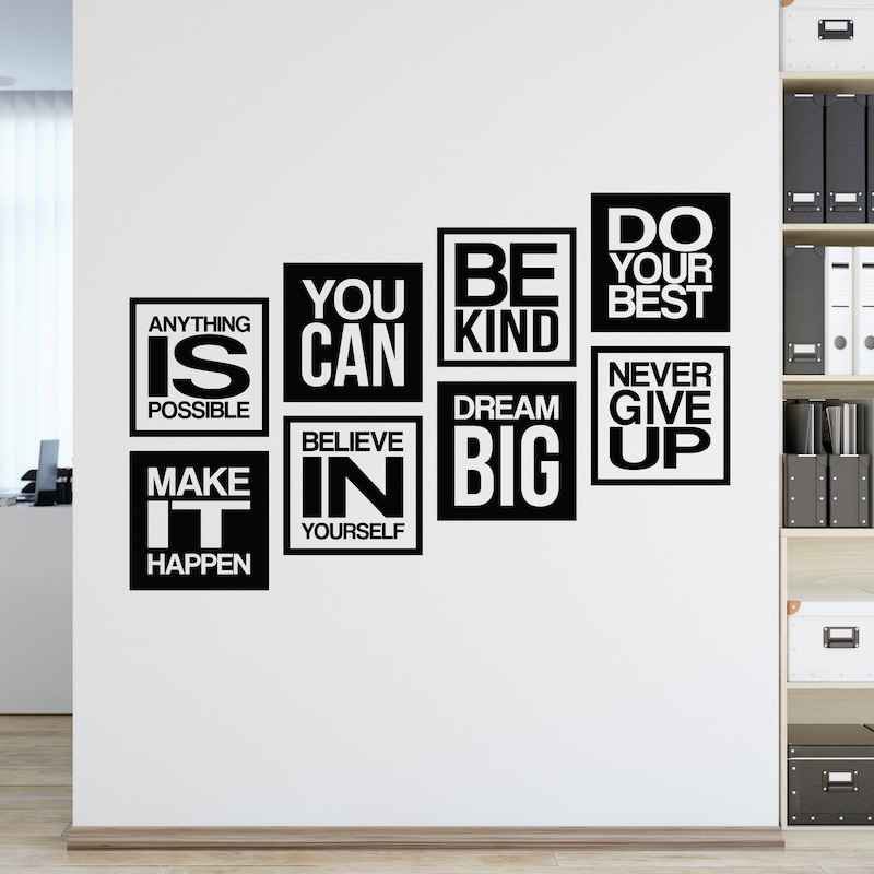 Motivational Wall Decals - Etsy