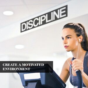 DISCIPLINE Motivational Wall Decal Sticker Quote for Home Office Gym ...