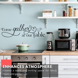 Come Gather at Our Table Wall Decal | Dining Room Decor - Etsy