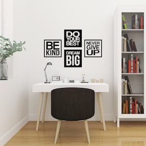 Set of 8 Motivational Wall Decal Quotes Inspirational Office Decor ...
