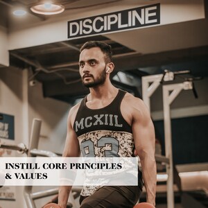 DISCIPLINE Motivational Wall Decal Sticker Quote for Home Office Gym ...