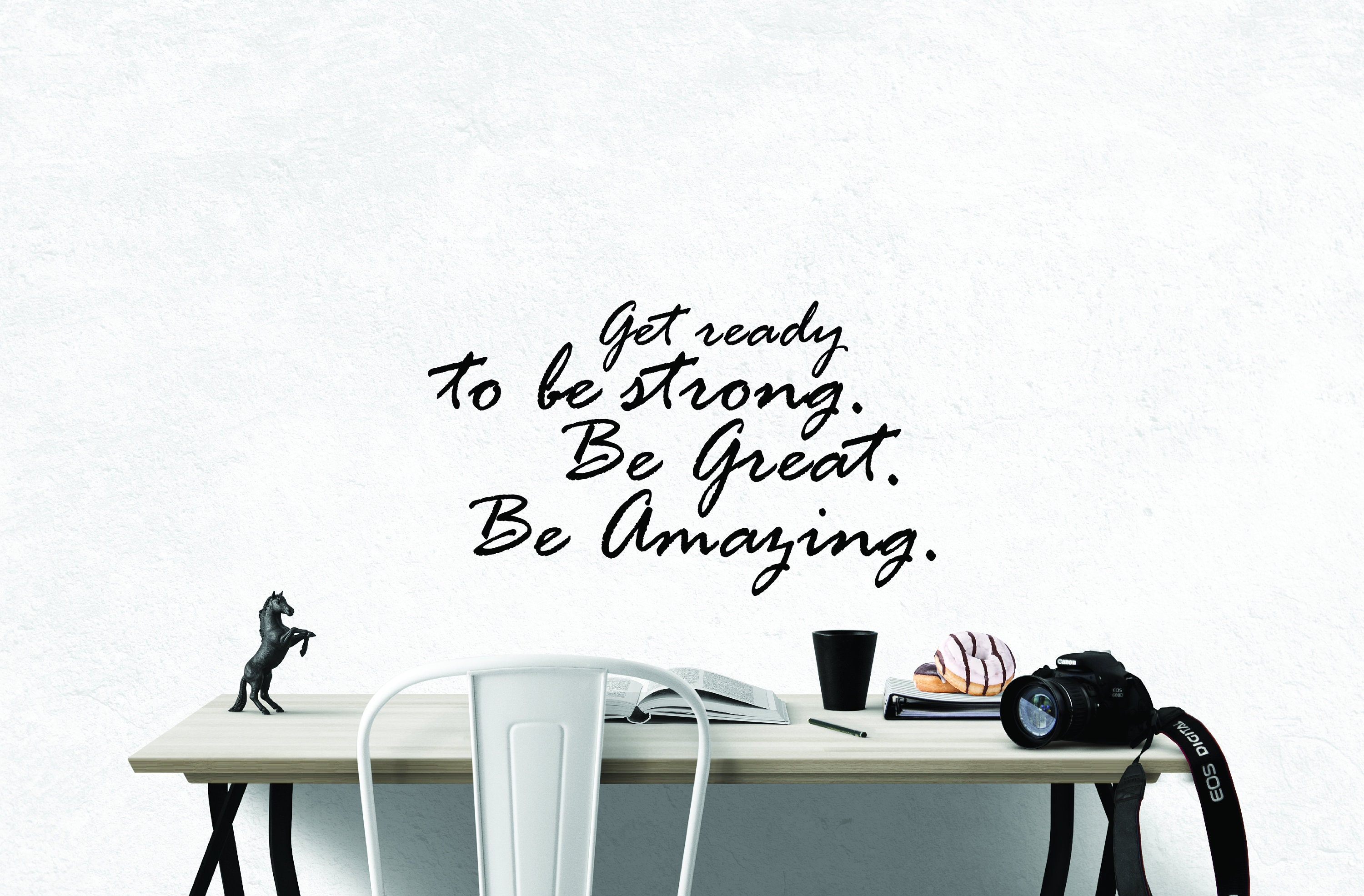 Get Ready Inspirational Motivational Wall Decal Quote Art for Home ...