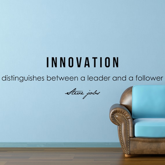 Steve Jobs Innovation Inspirational Motivational Wall Decal | Etsy
