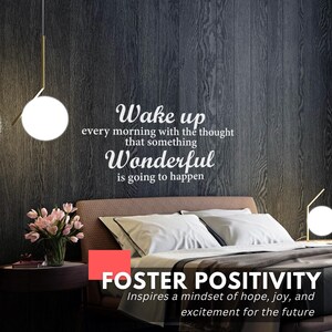 Wake up Every Morning Wall Decal - Inspirational Motivational Vinyl Art ...