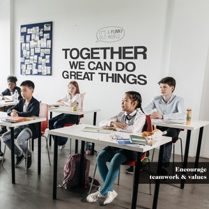 Teamwork Motivational and Inspirational Office Wall Decal Sticker Vinyl ...