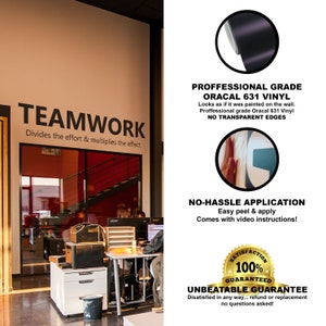 Teamwork Motivational and Inspirational Office Wall Decal Sticker Vinyl ...