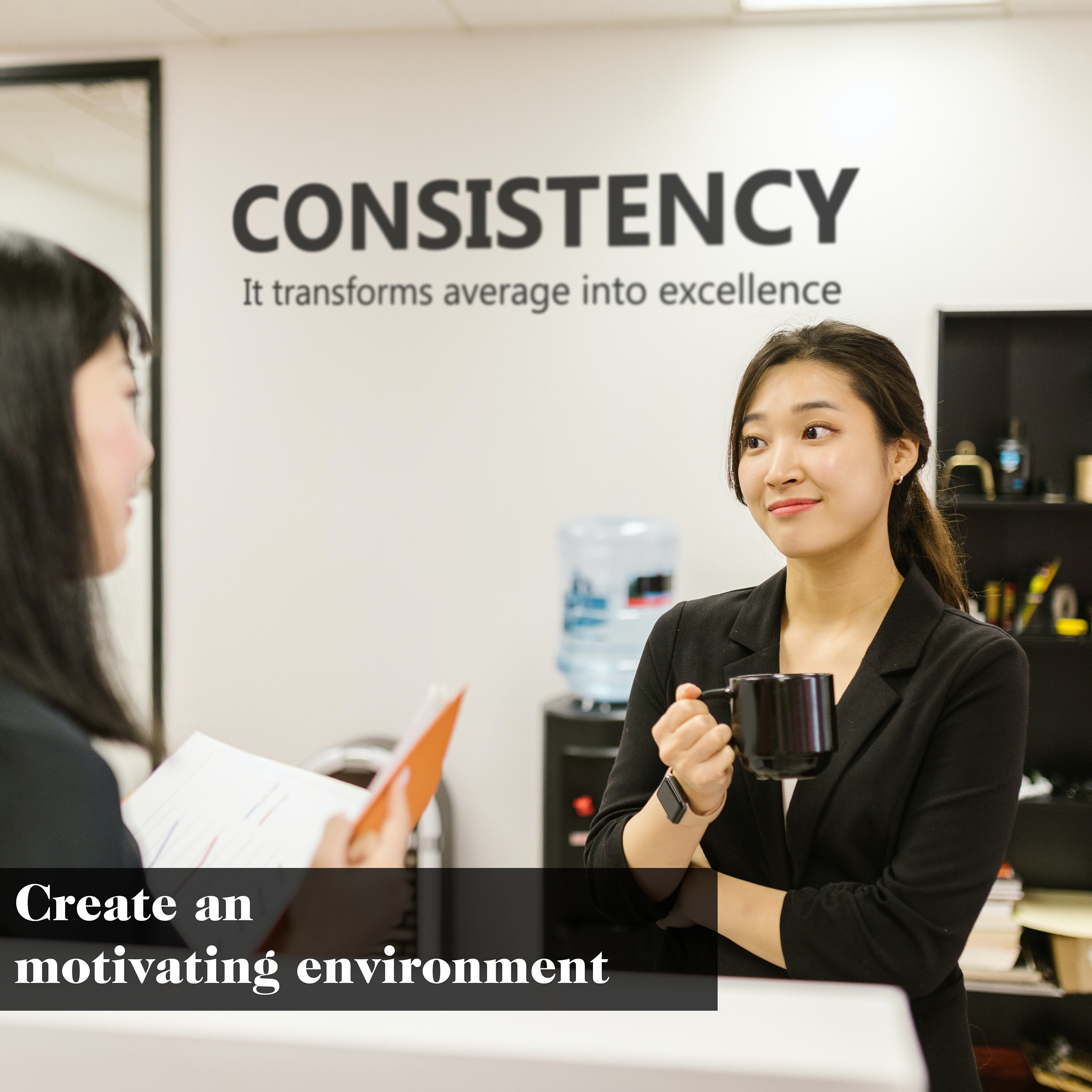 Consistency Motivational Wall Decal Sticker Quote for Home Office Gym ...