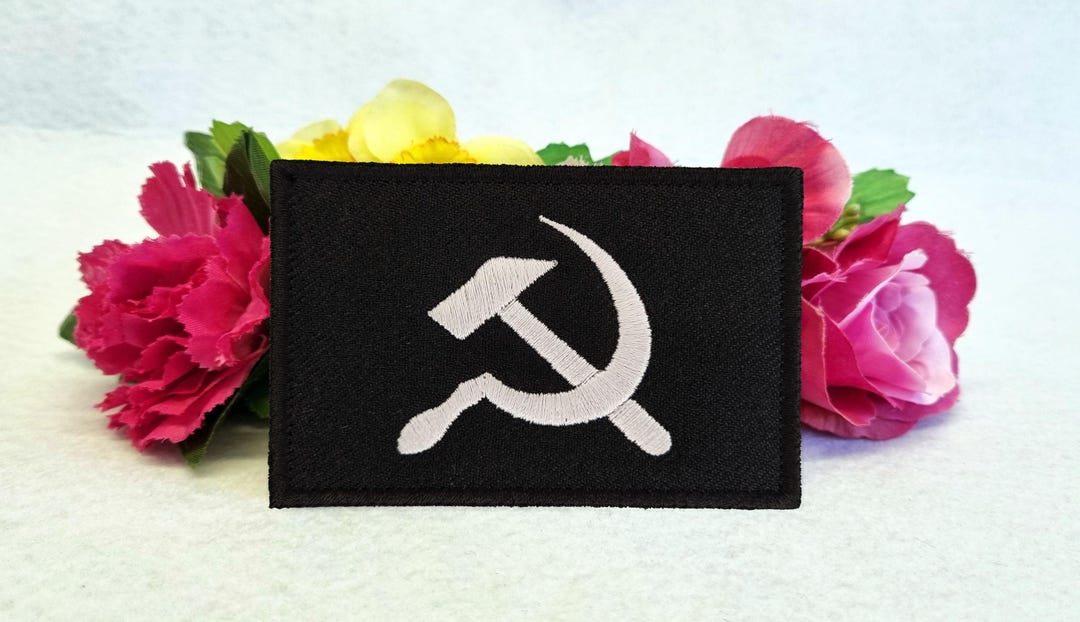 Communist Hammer and Sickle Flag Embroidered Patch (multiple Options ...