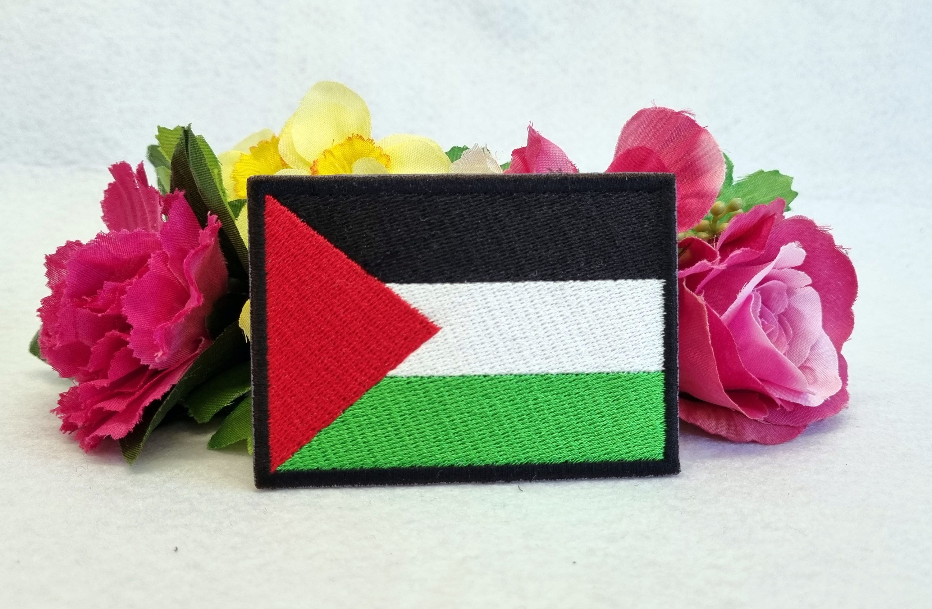 Palestine Flag Embroidered Patch. Iron On Velcro or Sew on - Etsy