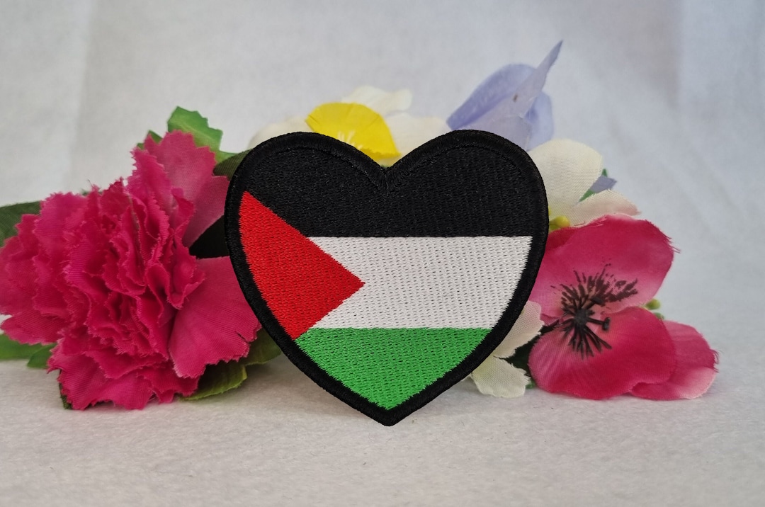 Palestine Flag Embroidered Patch. Iron On, Velcro or Sew on Options! Free Palestine! Free Gaza ...