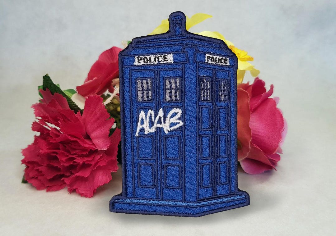 ACAB Tardis Embroidered Patch. Iron-on, Velcro or Sew-on Options! - Etsy