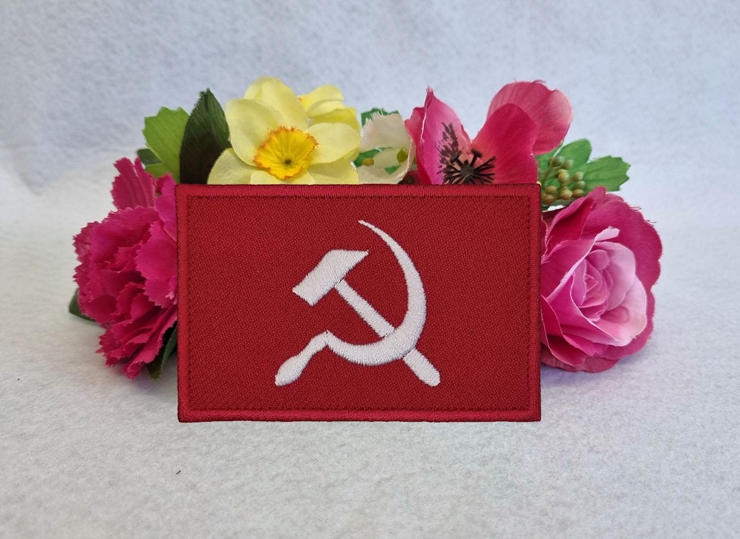 Communist Hammer and Sickle Flag Embroidered Patch (multiple Options ...
