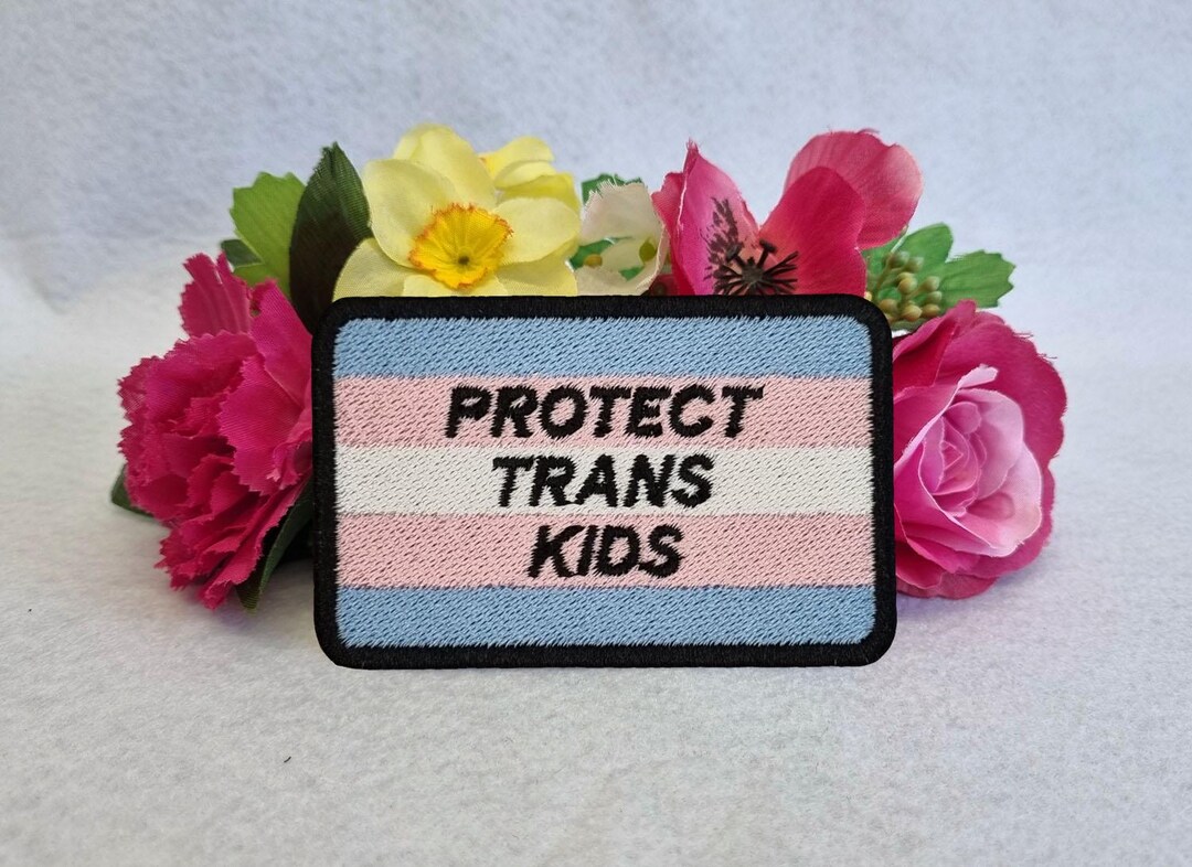 Protect Trans Kids Flag Patch. Iron On, Velcro or Sew On! Trans - LGBT ...