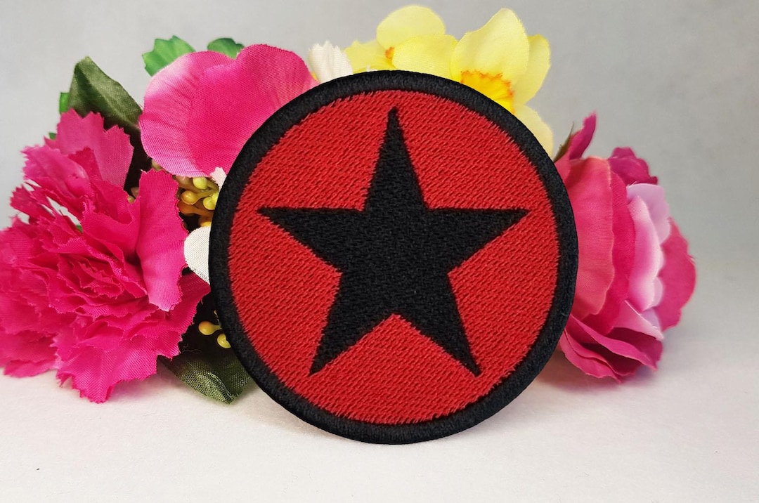 IRPGF Star Embroidered Patch. Iron-on, Velcro or Sew-on Options ...