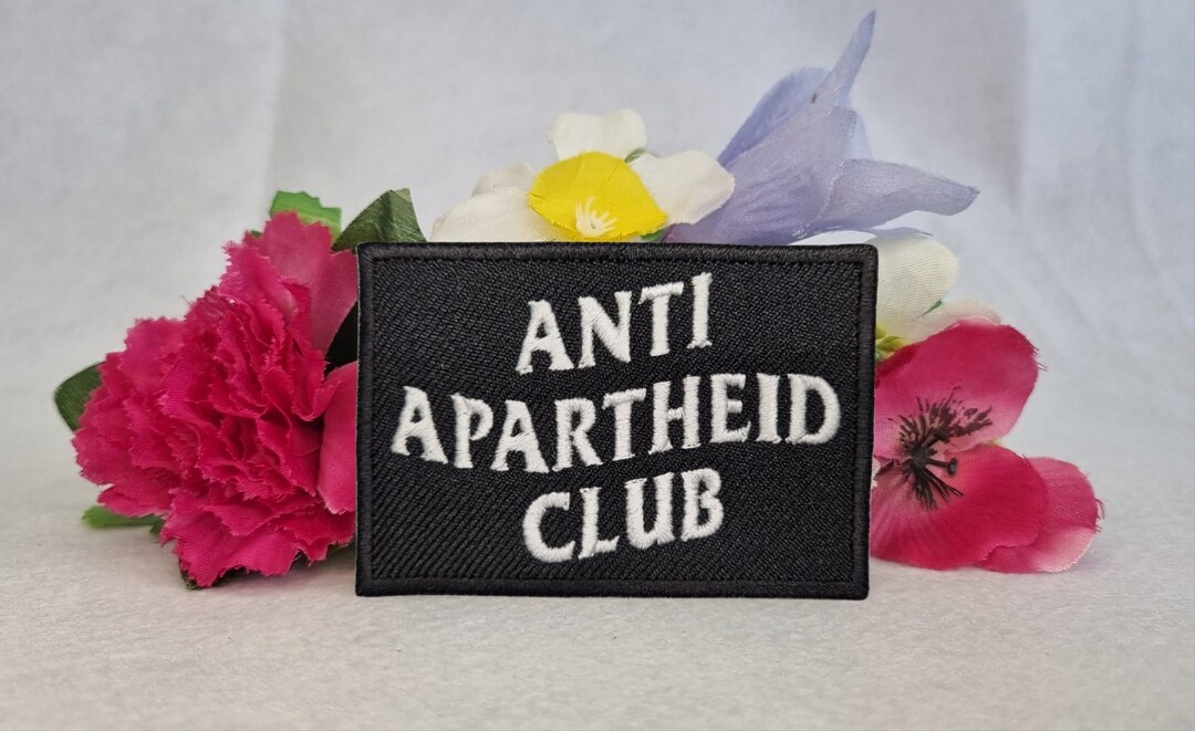 Anti Apartheid Club Patch. Iron On, Velcro or Sew On! Free Palestine ...