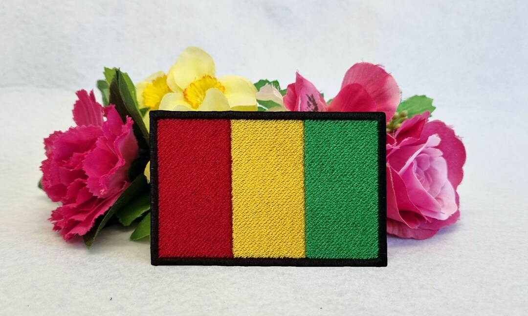 Republic of Guinea Flag Embroidered Patch. Iron On, Velcro or Sew on Options! - Etsy