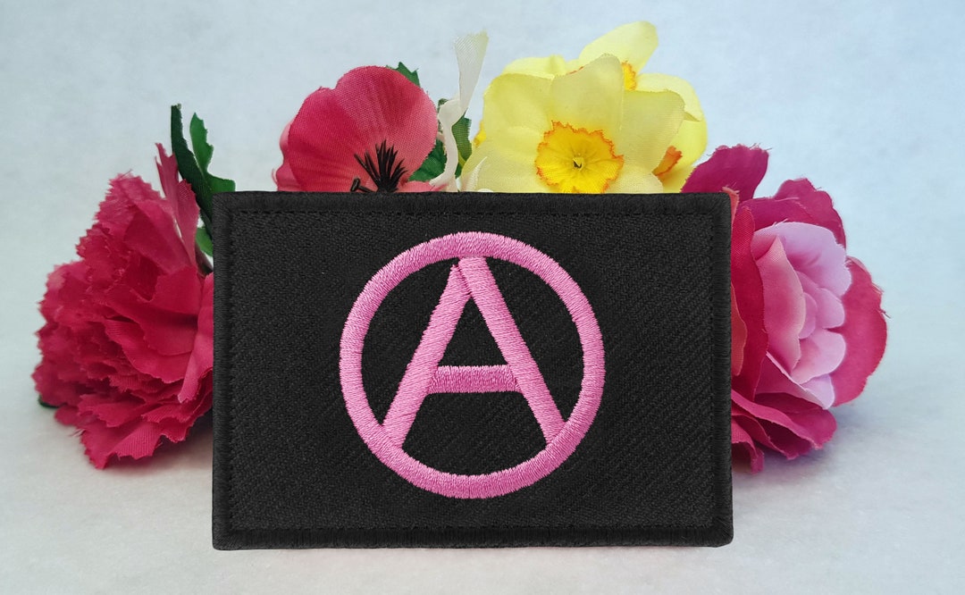 Anarchist / Anarchy Flag Embroidered Patch. Iron On, Velcro or Sew on ...