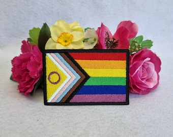 Rainbow FLAG LGBT Pride - Embroidered Patch - Etsy