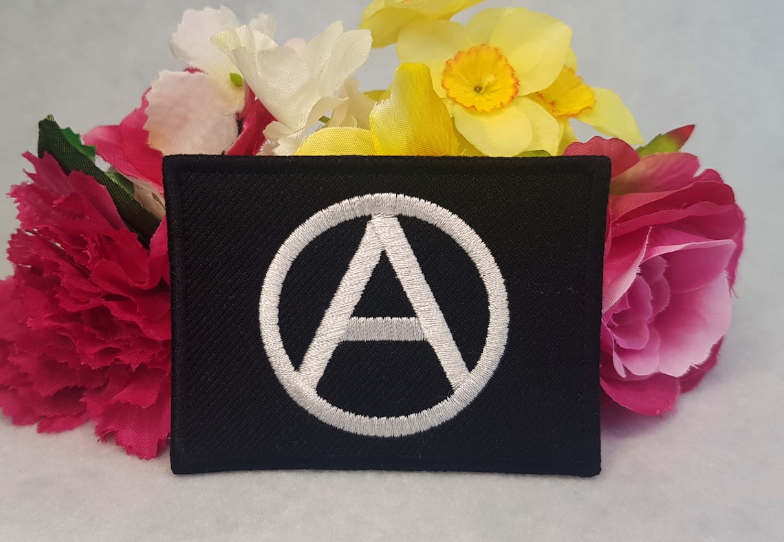 Anarcho-Communist flag embroidered patch. Iron On Velcro or | Etsy