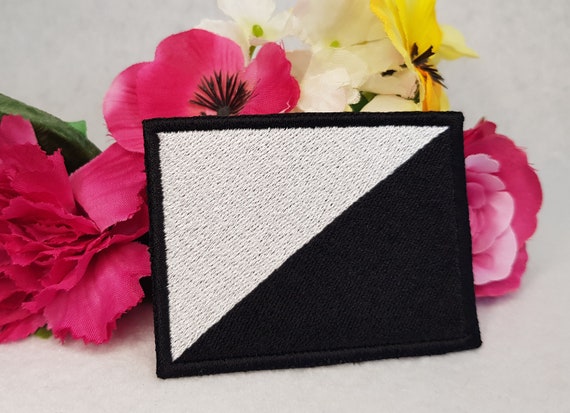 Anarchist Anarcho-Pacifism flag patch. Iron On Velcro or | Etsy