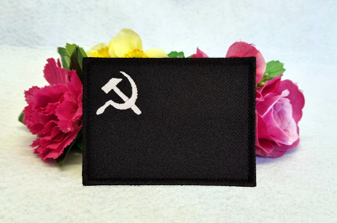 Communist Hammer and Sickle Flag Embroidered Patch multiple Options ...