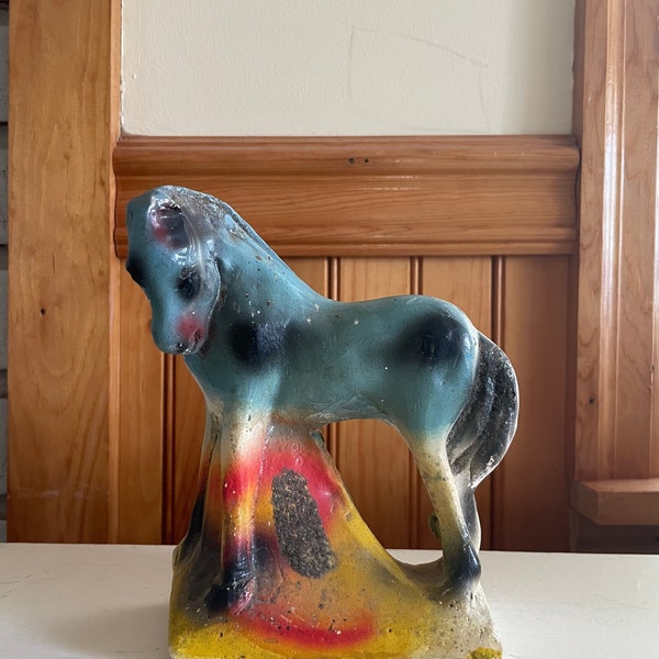 Chalkware Horse - Etsy
