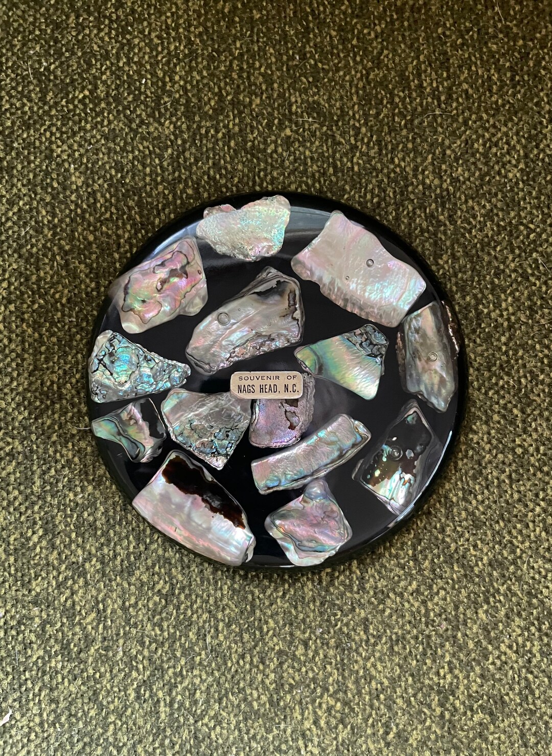 Vintage Abalone Trivet Hot Plate Boho Kitchen - Etsy