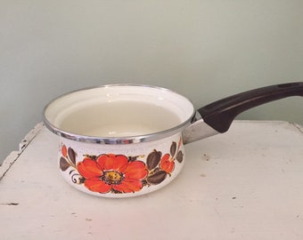 Sanko Ware Show Pan Made With Lid Vintage Enamelware Pan Made - Etsy