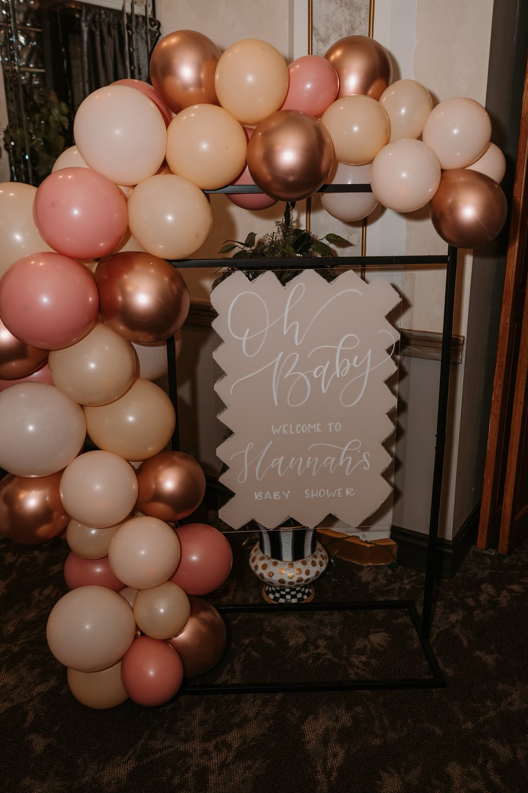 Baby Shower Hand Lettered Sign, Handmade Sign, Custom Hand Painted ...