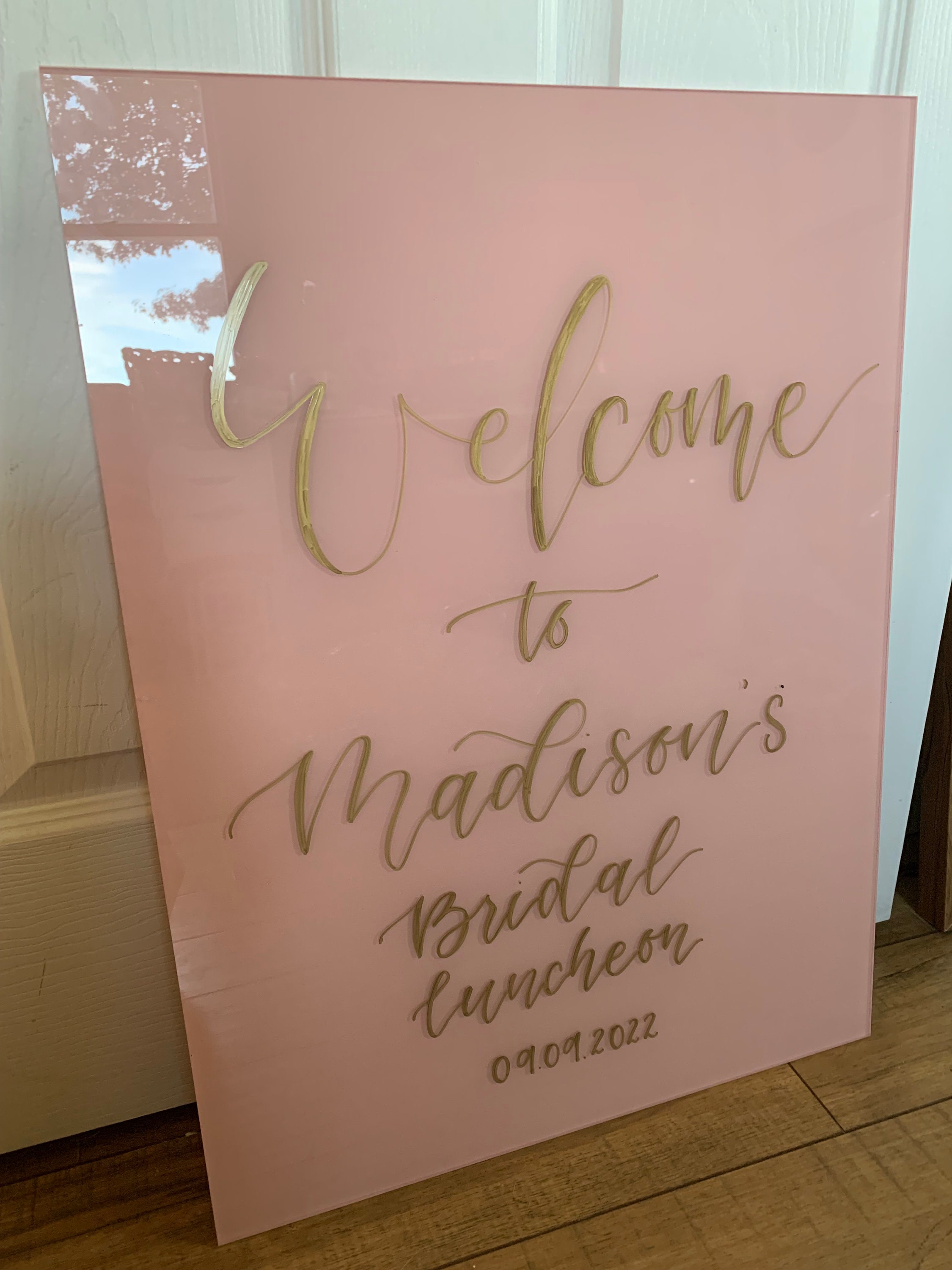 18x24in Welcome Acrylic Sign Shower Sign Baby Shower - Etsy