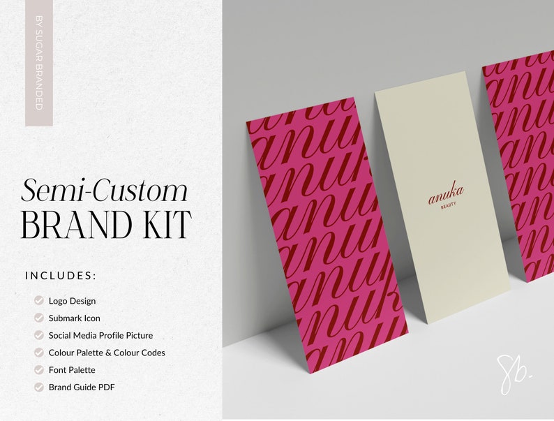 Semi-custom Branding Kit | Logo & Brand Identity - Etsy