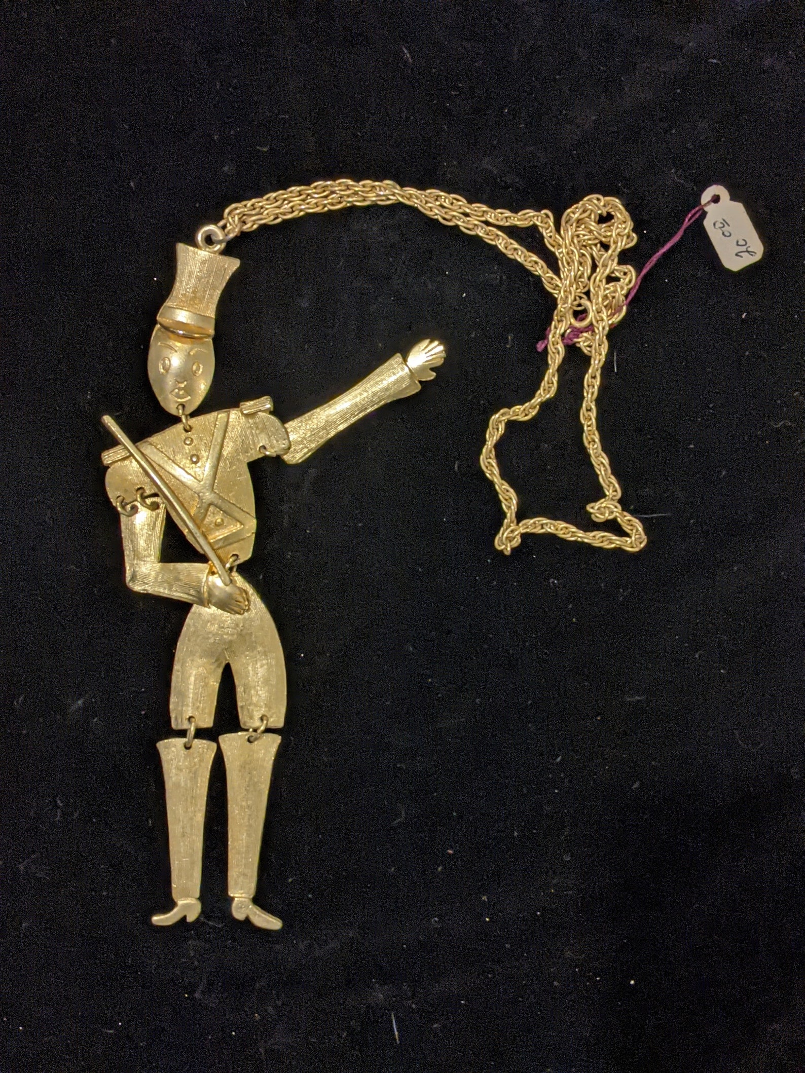 Gold Colored Toy Soldier Necklace - Etsy