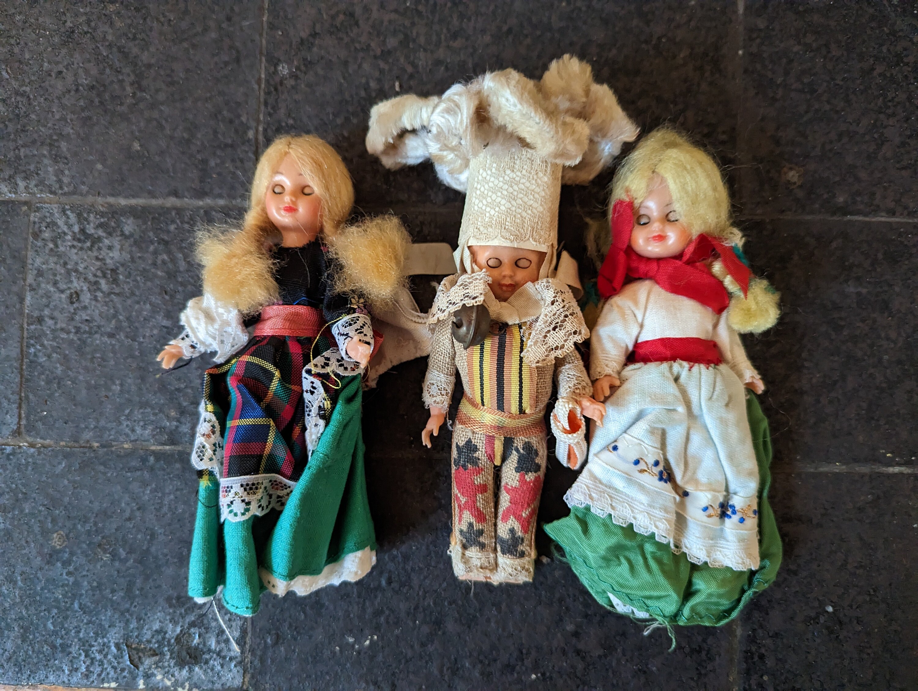 Trio of European Dolls - Etsy