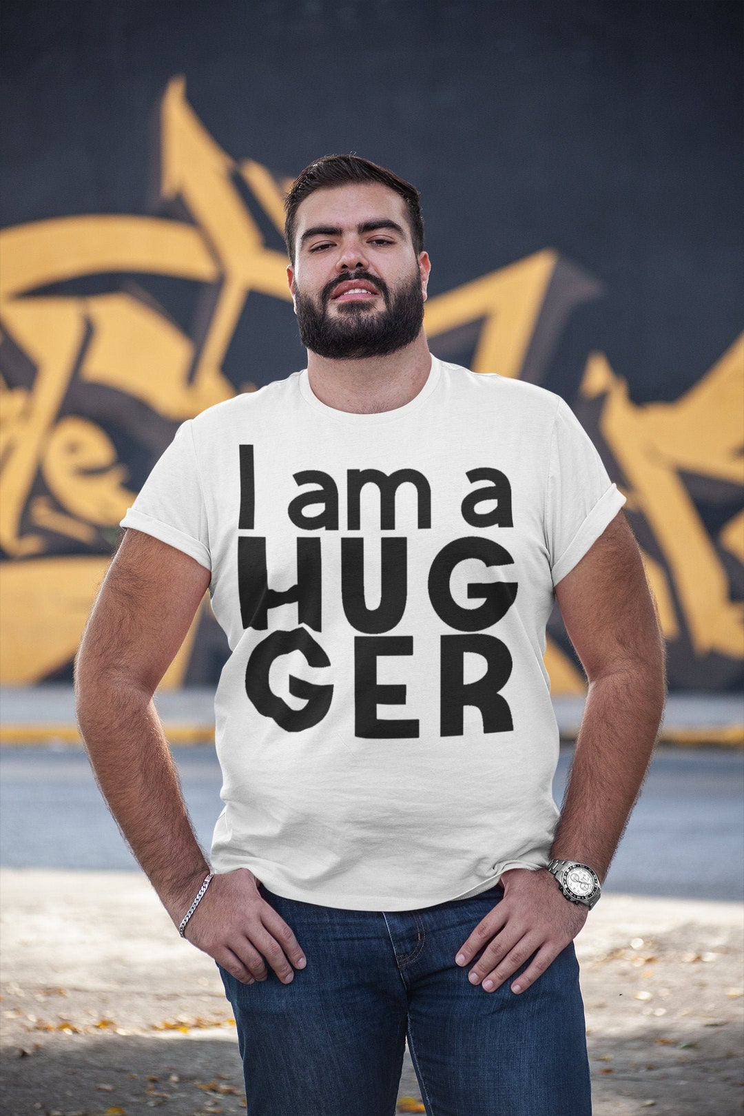 I Am a HUGGER Hugging Bear Hug Warm Hug Human Touch - Etsy
