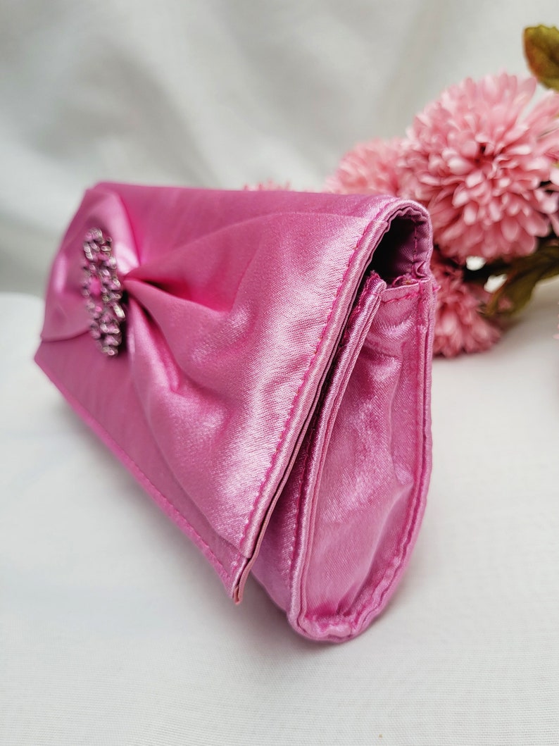 90s Vintage Shimmer Pink Diamonds Envelope Bag Purse - Etsy