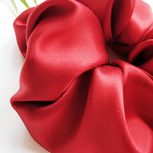 Handmade 100% SILK Big Red Hair Ponytail Scrunchy - Etsy