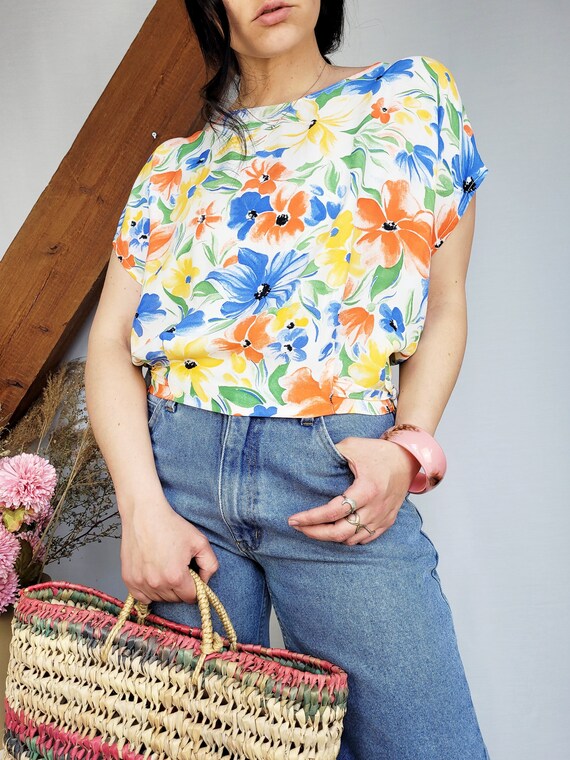 Retro Woman Clothing Y2K Aesthetics Vintage 90s Colorful - Etsy