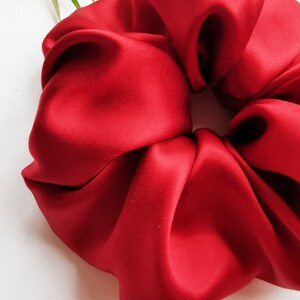 Handmade 100% SILK Big Red Hair Ponytail Scrunchy - Etsy