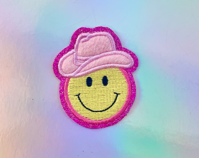 Smiley Face Cowgirl Patch Nashville Cowgirl Patch - Etsy