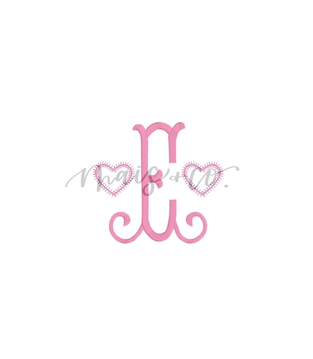 Heart Mini Zig Zag Applique Design- DIGITAL DOWNLOAD - Etsy